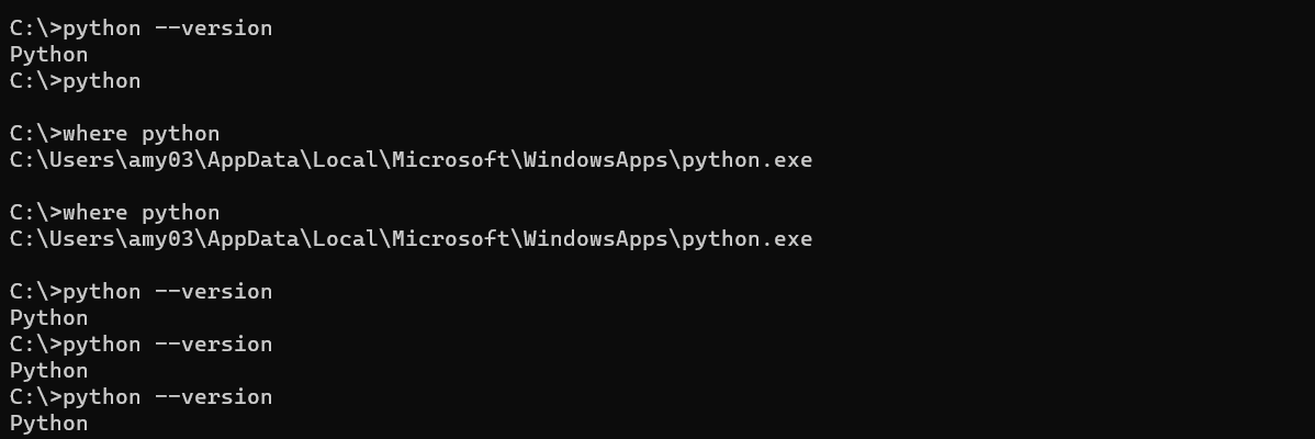 vscode 가상환경 세팅 시 python만 뜸