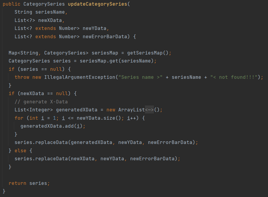 XChart 테스트 작성 #10 (updateXData)
