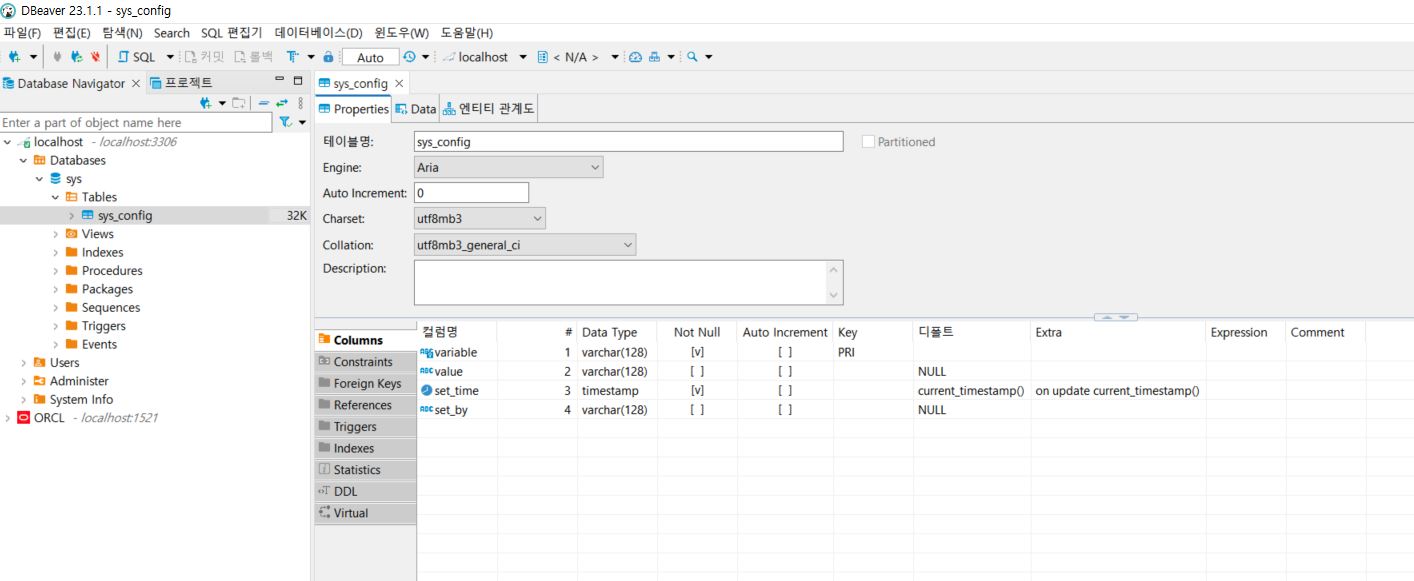 [DataBase] DBeaver와 MariaDB 연동하기