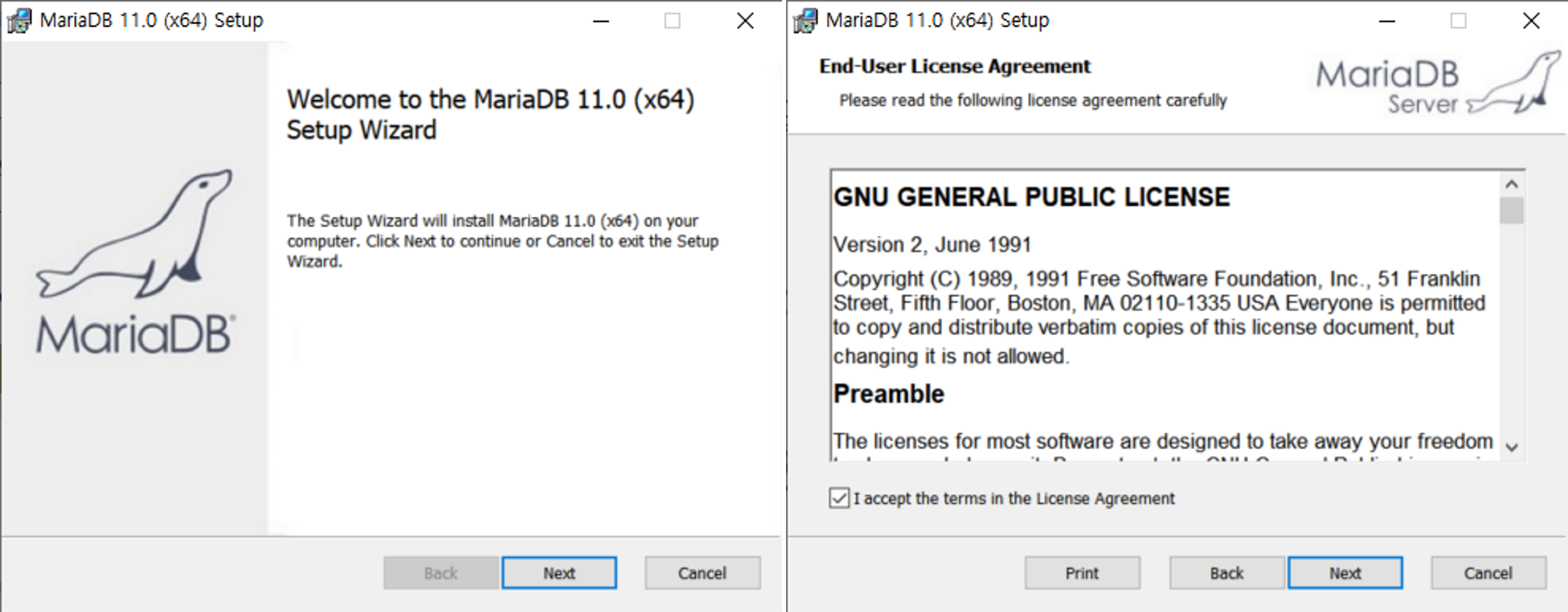 [DataBase] Window 10 MariaDB 설치 방법