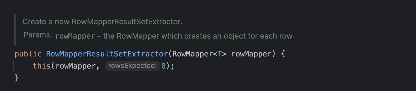 JdbcTemplate - query메서드