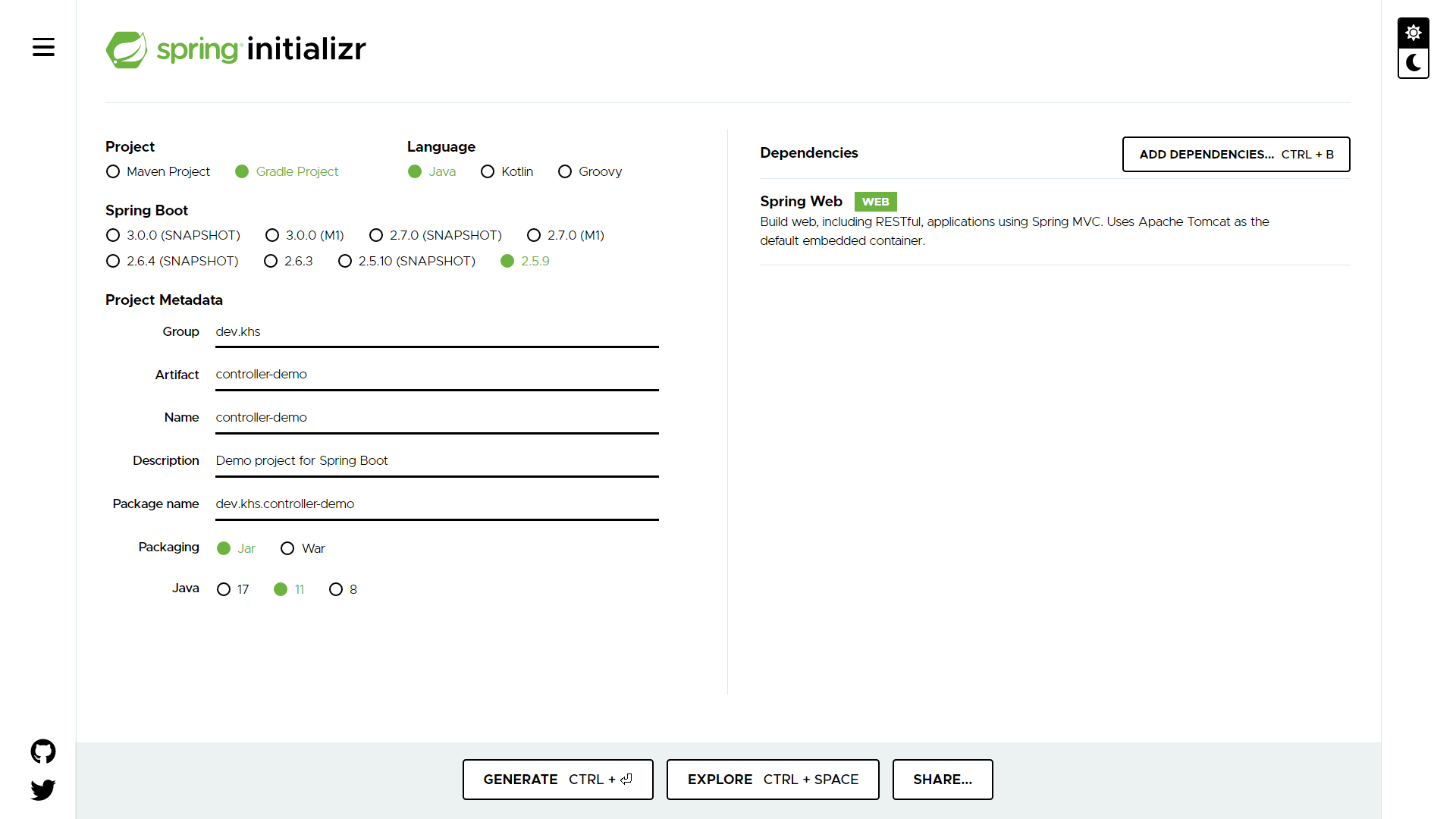 2-2. Controller와 Rest Controller