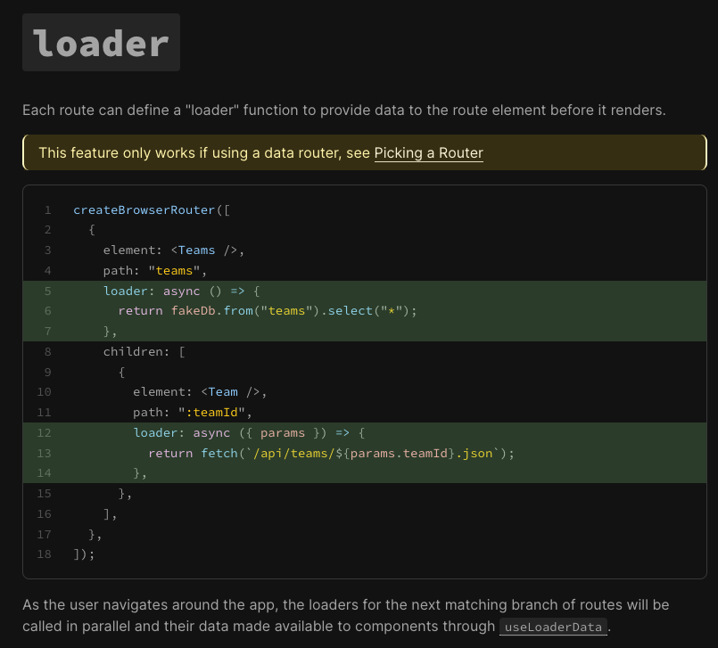 🏕️ React Router Loader 도입기