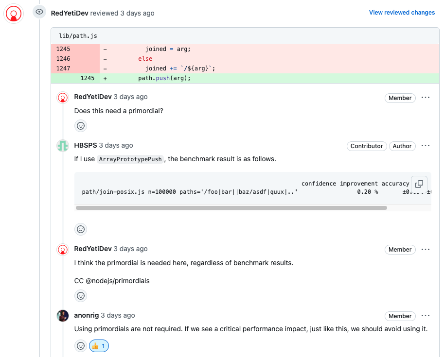 [Node.js 기여하기] 1. path 모듈 join 함수 성능 올리기