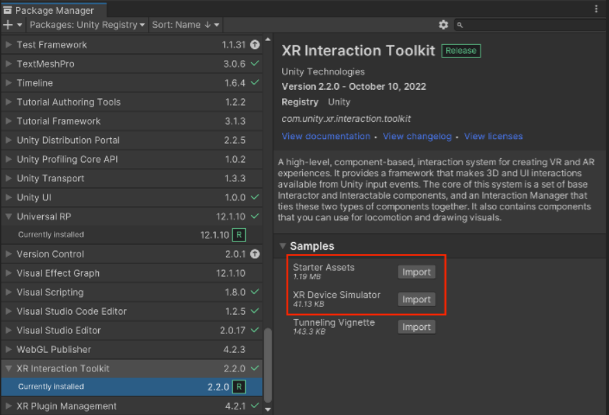 [Unity 3D/VR] XR Interaction Toolkit