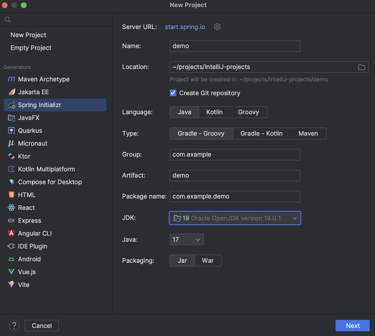 Spring Boot 프로젝트 생성 오류 해결