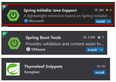 vscode spring boot 개발