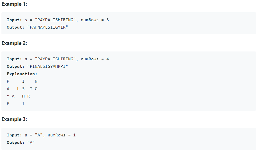 LeetCode 코딩 문제 2020/12/17 - ZigZag Conversion