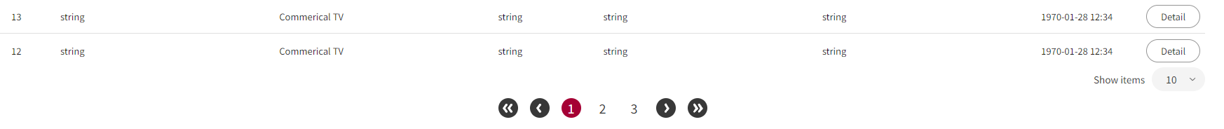 react-data-table-component pagenation custom