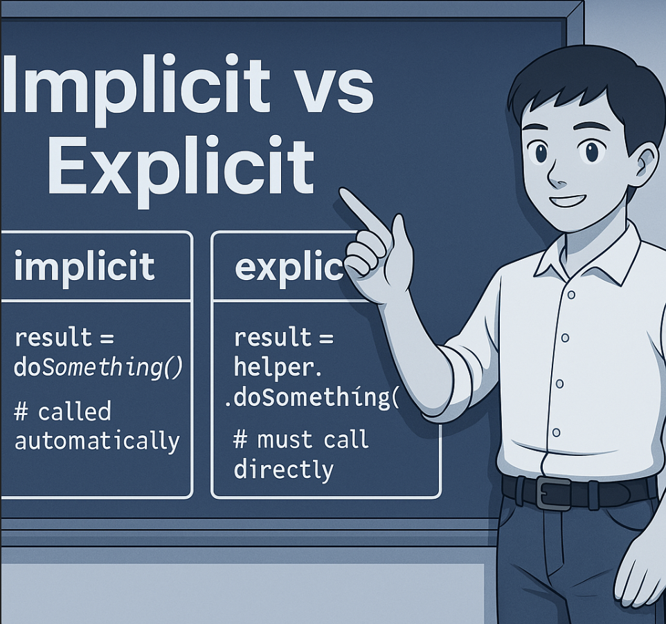Implicit vs explicit 더 좋은 코딩 방식은 뭘까?