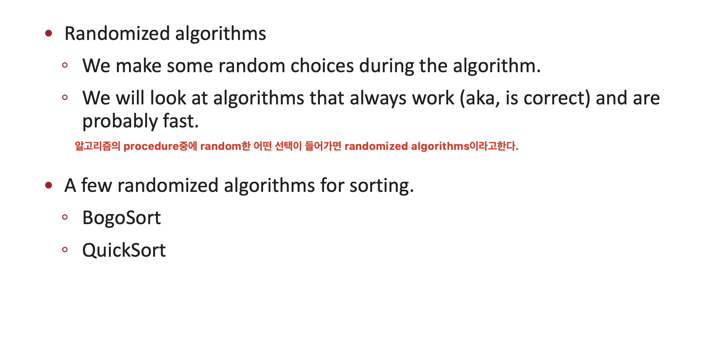 Ch.06 Randomized Algorithms Ch.06 Randomized Algorithms