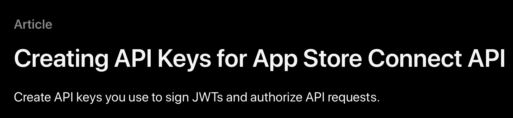 [iOS] App Store Connect API 키 생성