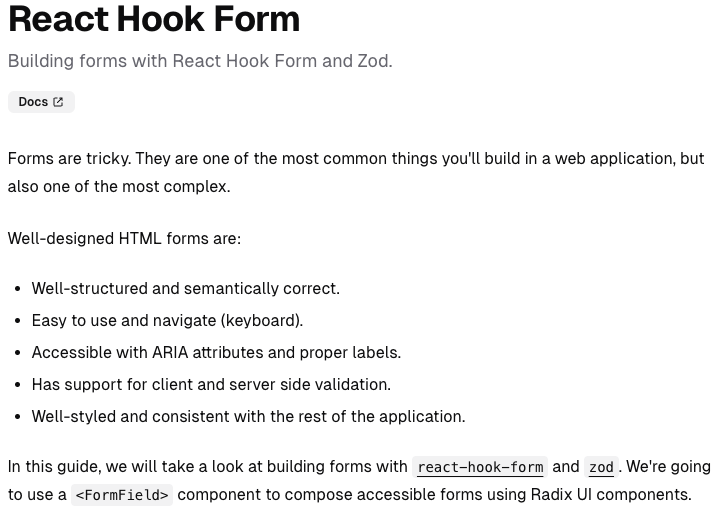 shadcn/ui, Zod, React-Hook-Form으로 회원가입 페이지 만들기 [01]