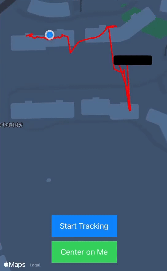 [Swift] MapKit 과 CoreLocation 으로 애플 Map 에 트래킹 찍기