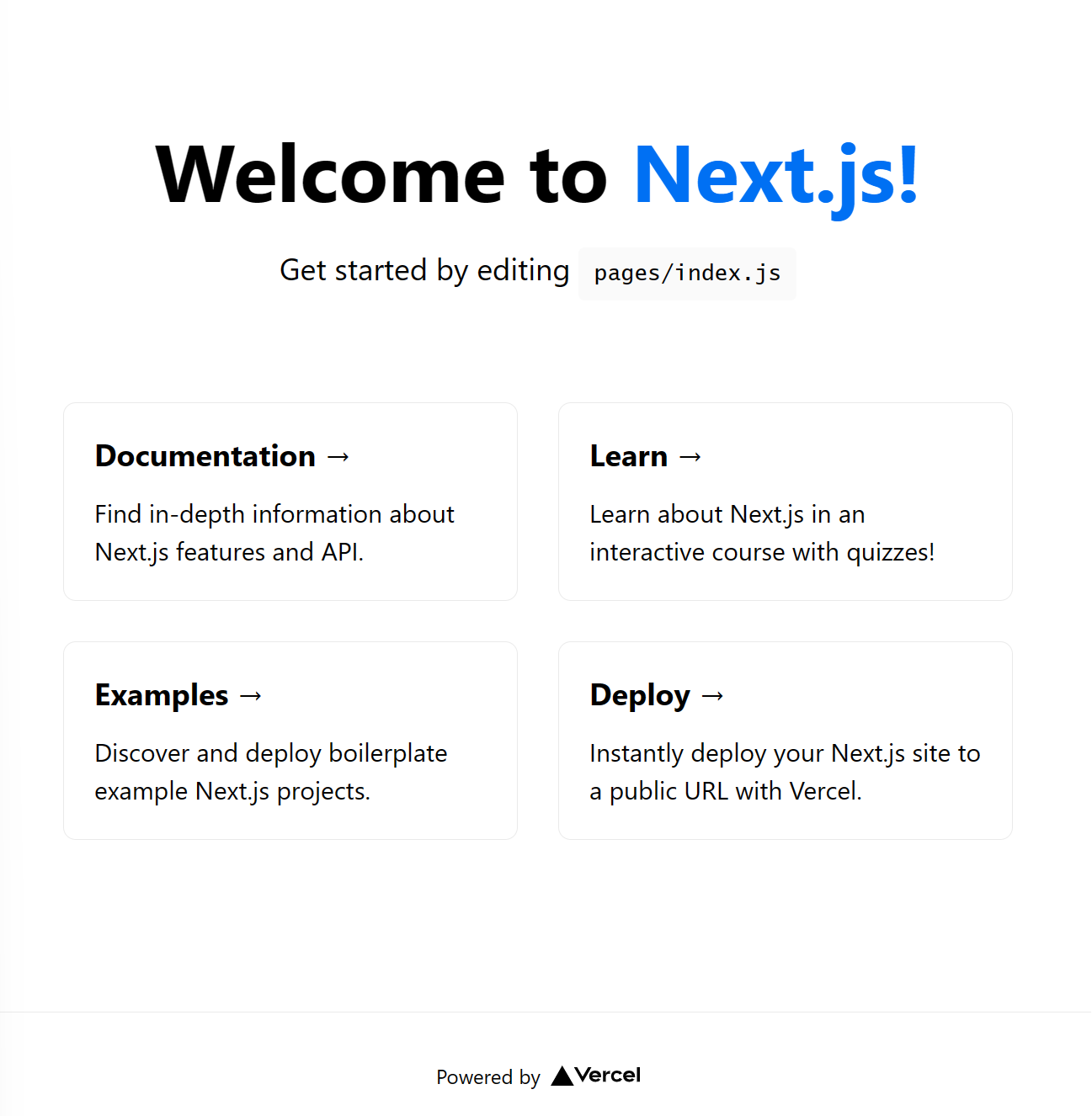 NextJS 프로젝트 생성하기