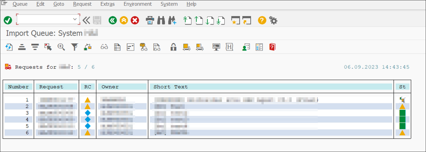 Import Queue의 End of import queue