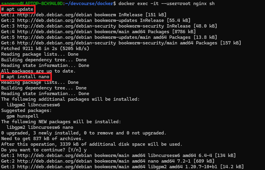 [5/29] TIL - Docker 명령어, Docker Volume, Docker 환경 클린업, docker-compose[1]