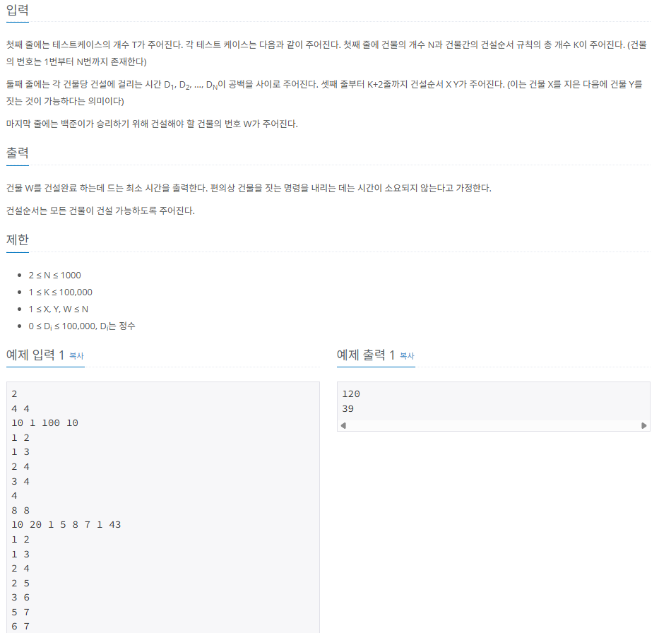 백준 1005번 (java)