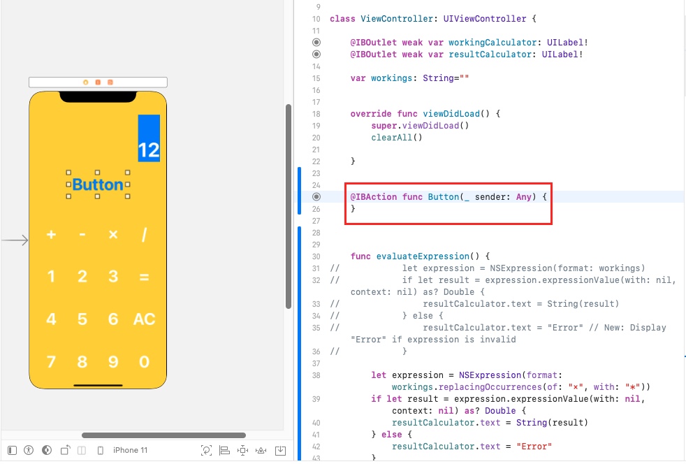 Xcode | storyboard와 코드연결