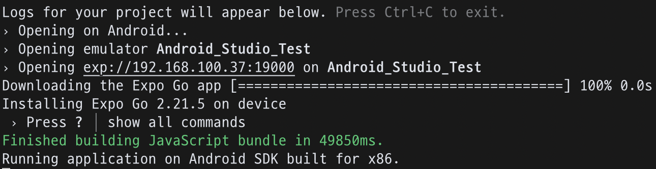 React Native React Native 프로젝트 시작하기