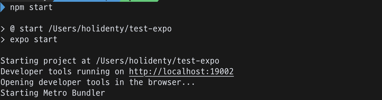 React Native React Native 프로젝트 시작하기