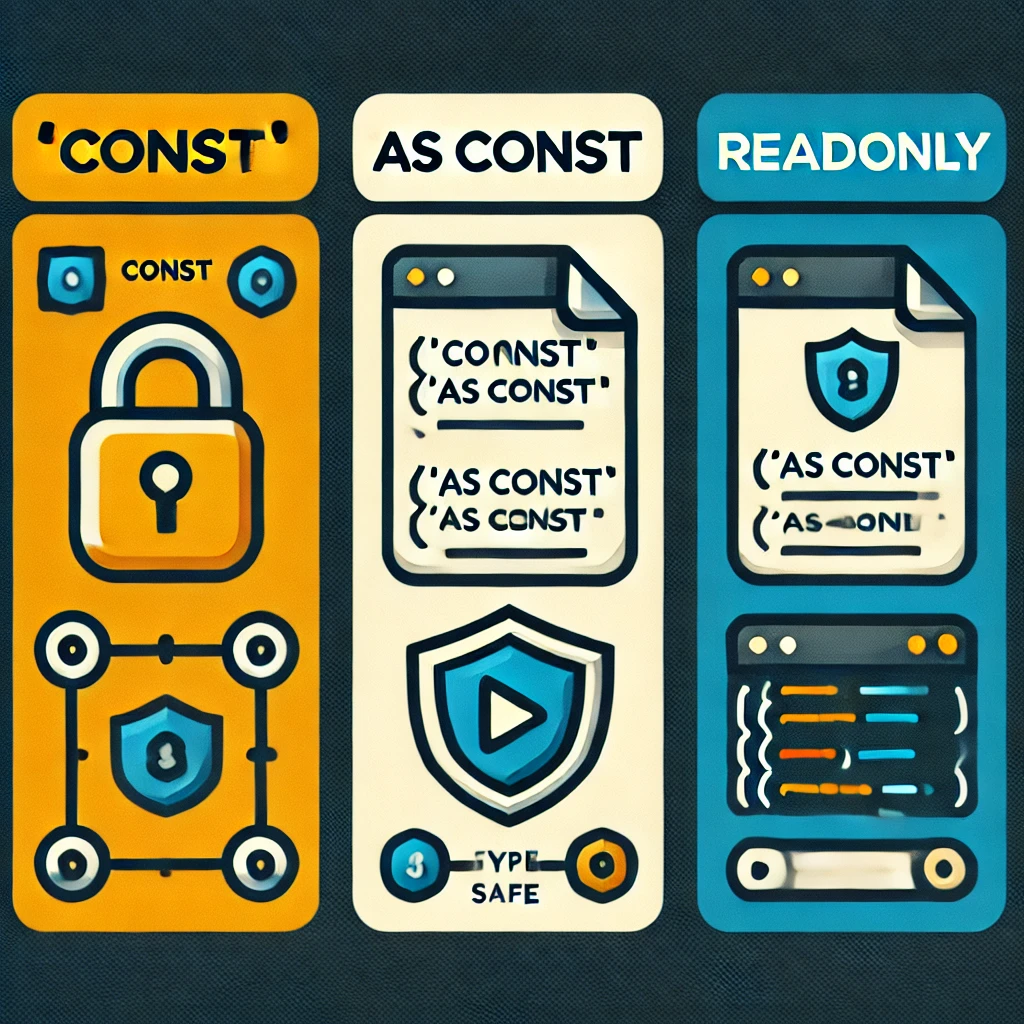 const, as const, readonly 알아보기