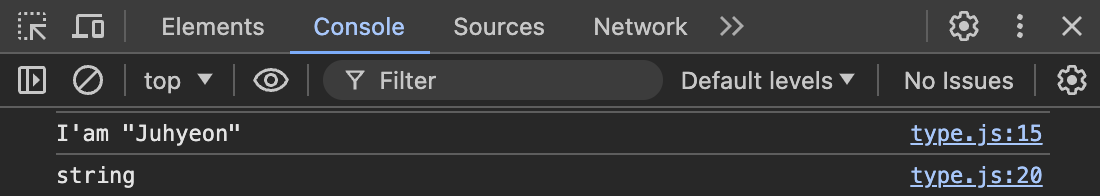 JavaScript Data type