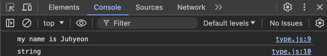 JavaScript Data type