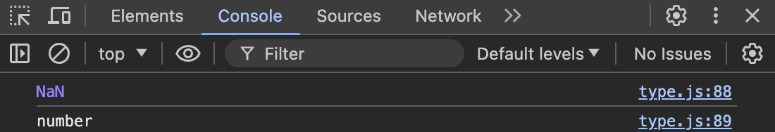 JavaScript Data type