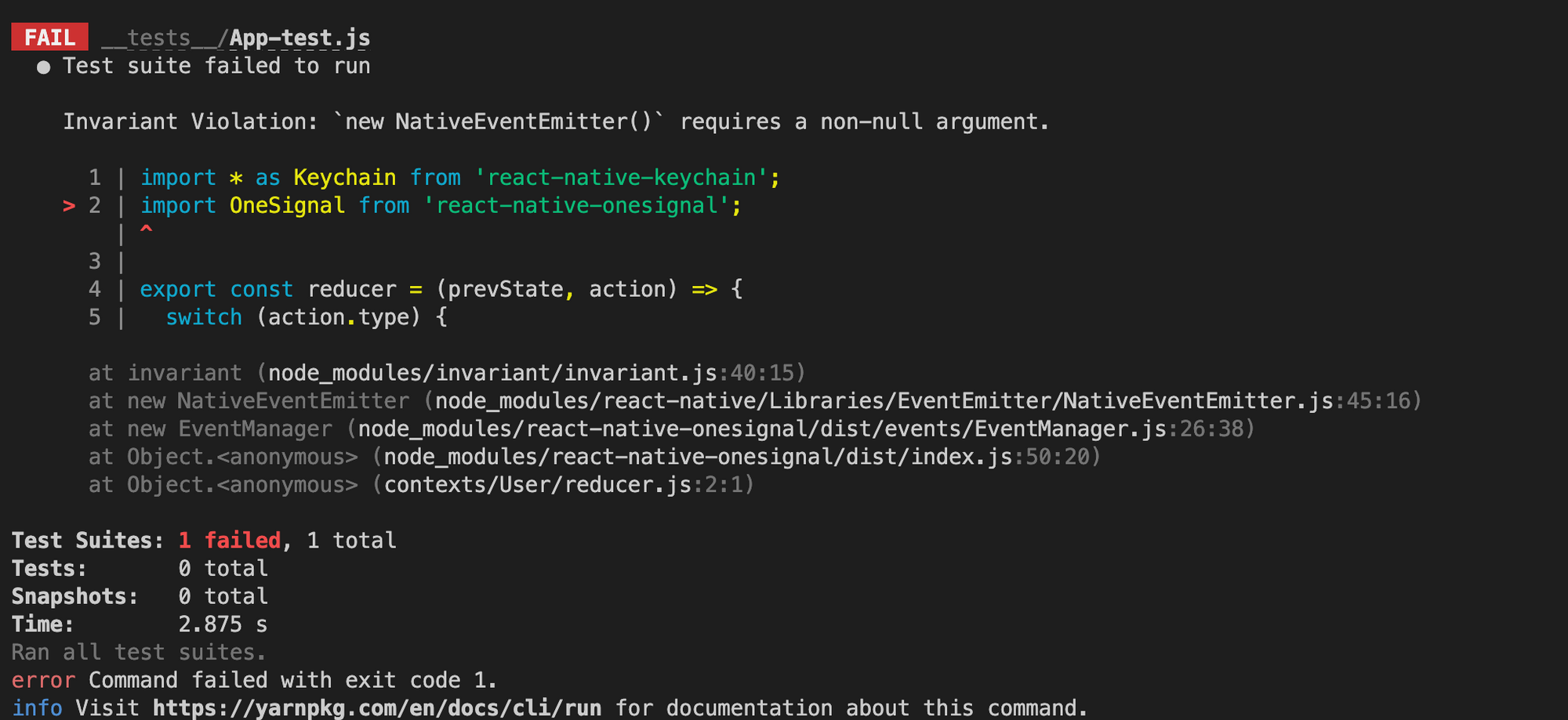 React-native + Apollo-Client + Jest React-native + Apollo-Client + Jest