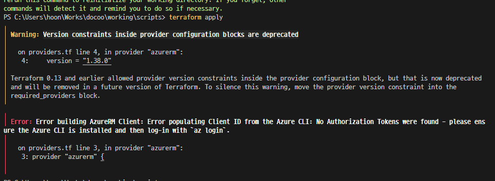 도커, 쿠버네티스, 테라폼으로 구성하는 마이크로서비스 : err해결 모음
