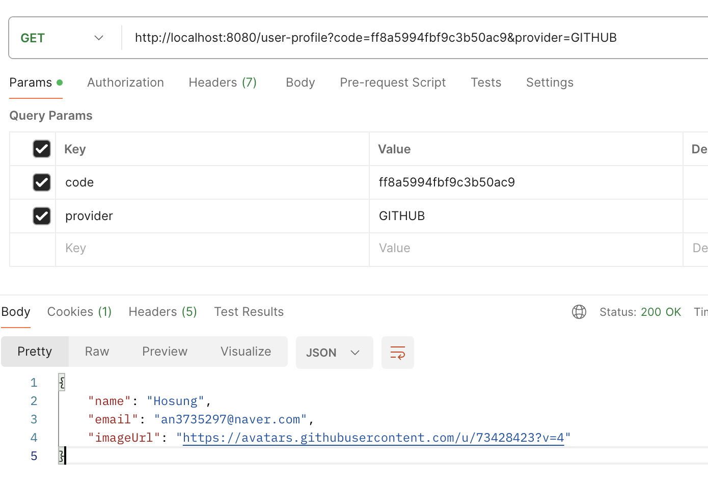 Spring 에서 Oauth2 소셜 로그인을 직접 구현하기 Redirect Url 대신 Rest Api 로 5253