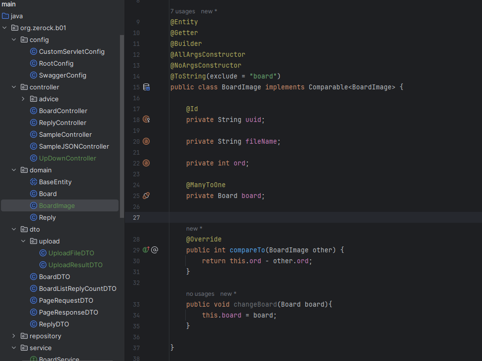 @OneToMany를 이용한 게시물과 첨부파일 처리