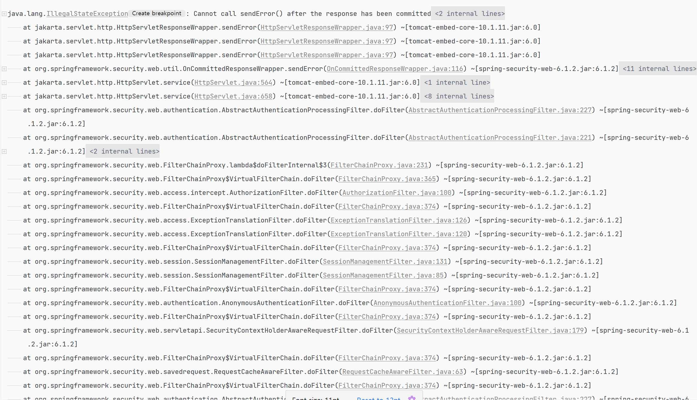심화 프로젝트_ 03 Cannot call sendError() after the response has been committed