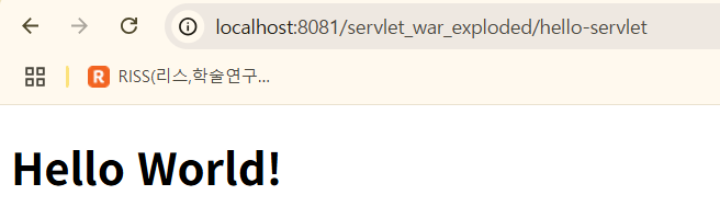 Servlet + Tomcat