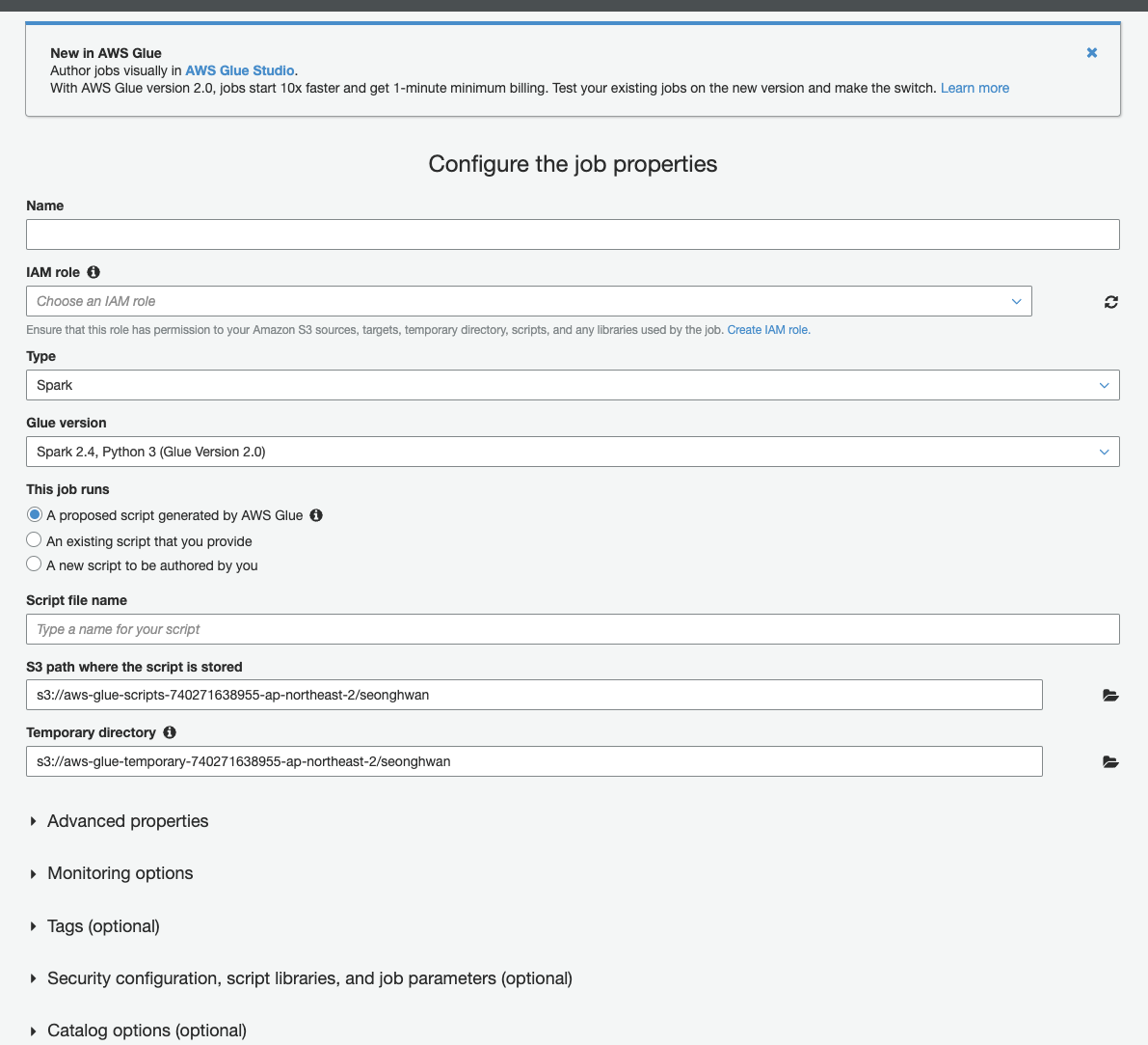 [AWS][GLUE] Serverless PySpark