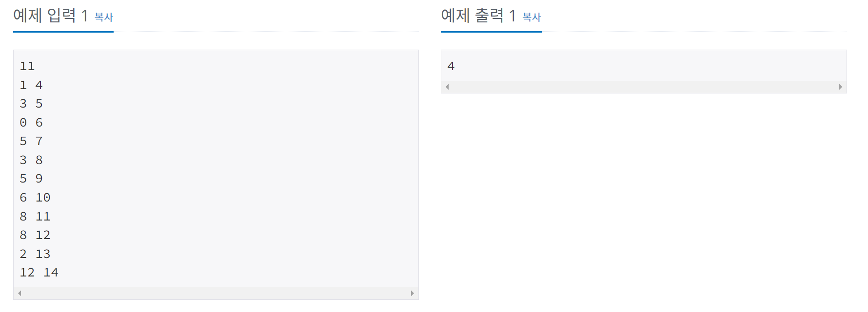 [Python] S1_1931_회의실 배정 ⏰