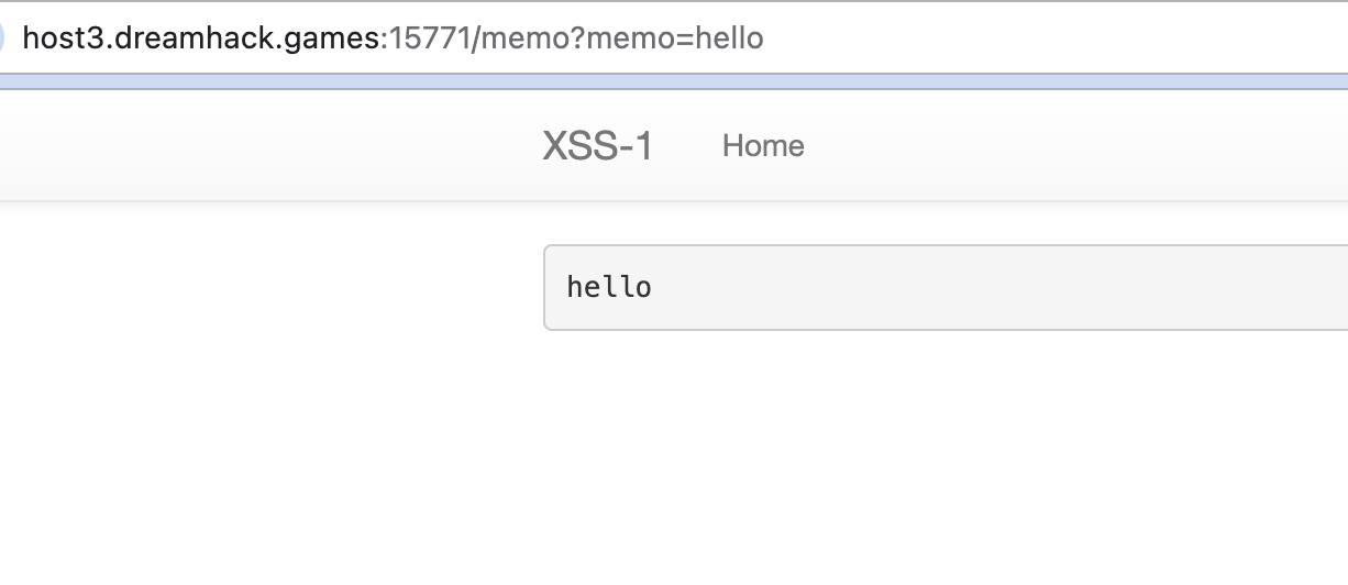 Dreamhack: xss-1