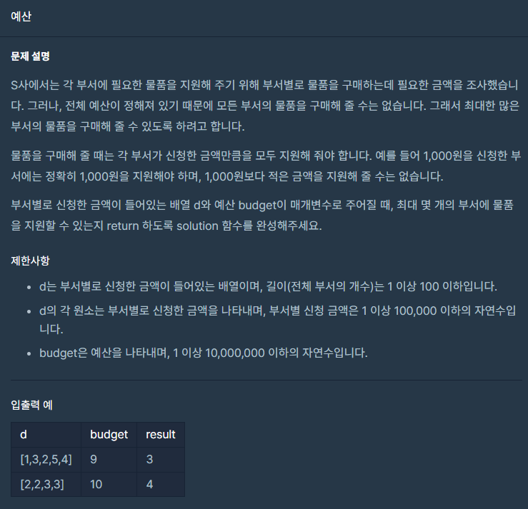 Summer/Winter Coding(~2018) - 예산