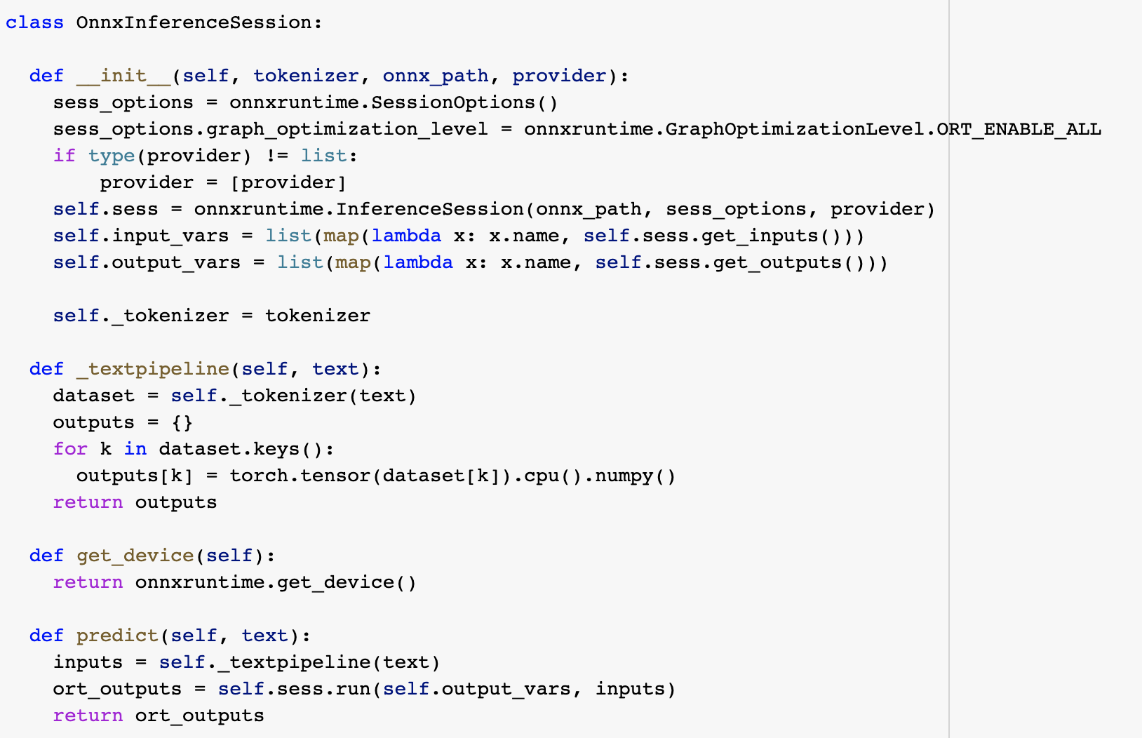 Model Inference with ONNX