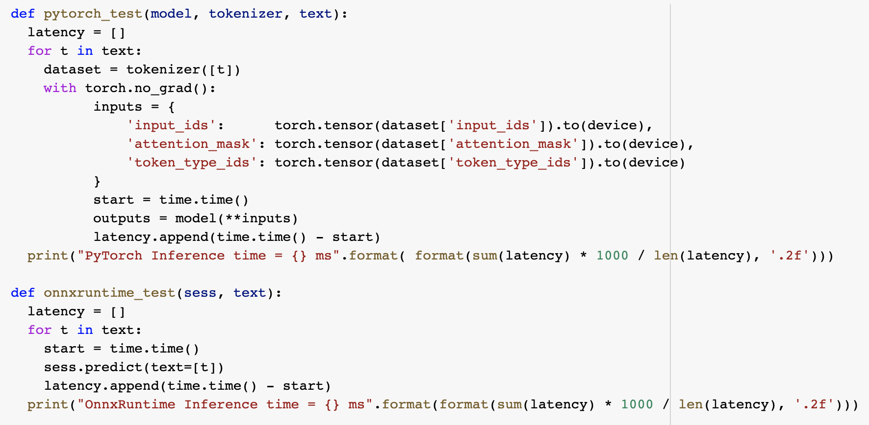 Model Inference with ONNX