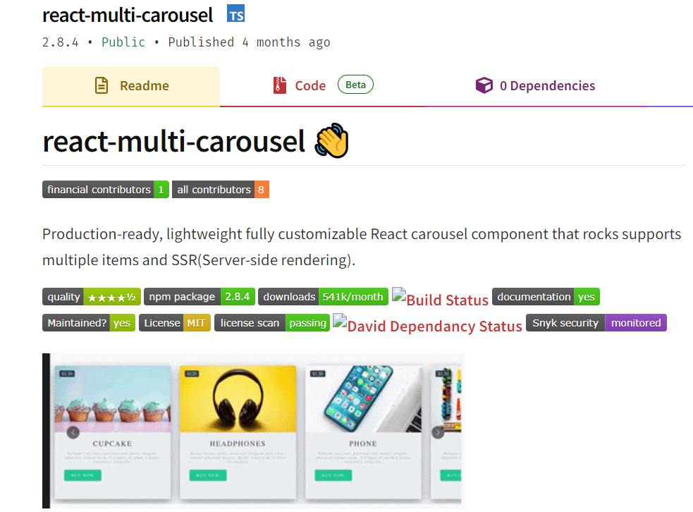 캐러셀이용해 슬라이드 구현