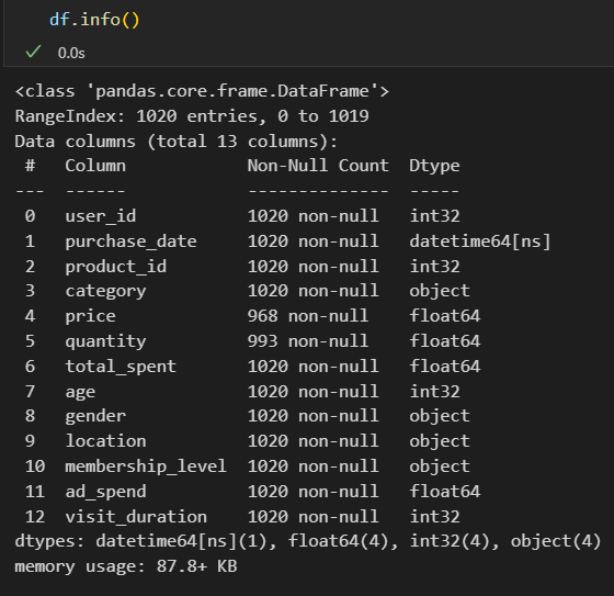 python 데이터 전처리 실습