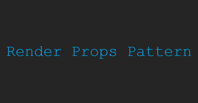 Render Props pattern