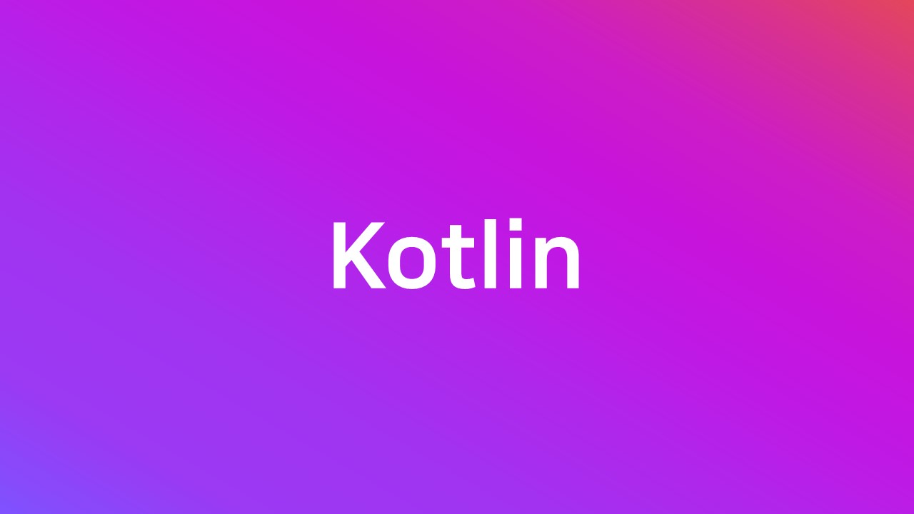 [Kotlin] 연습문제: Kotlin 기본사항