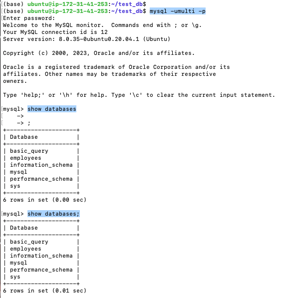 Hadoop의 SQOOP으로 MySQL실행하기