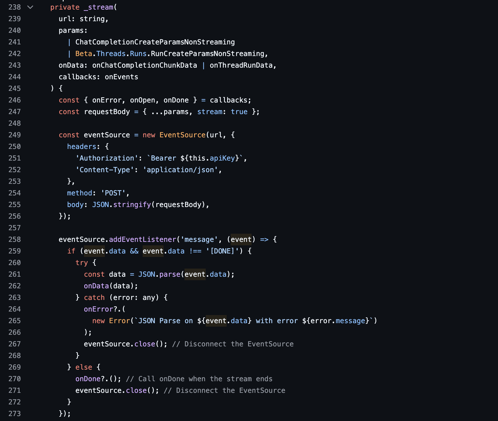 React Native에서 OpenAI 어시스턴트 API 스트리밍 구현