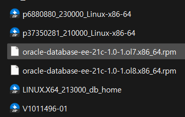 oracle 21c 설치(rhel8)