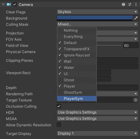 Unity Layer, Rendering Texture