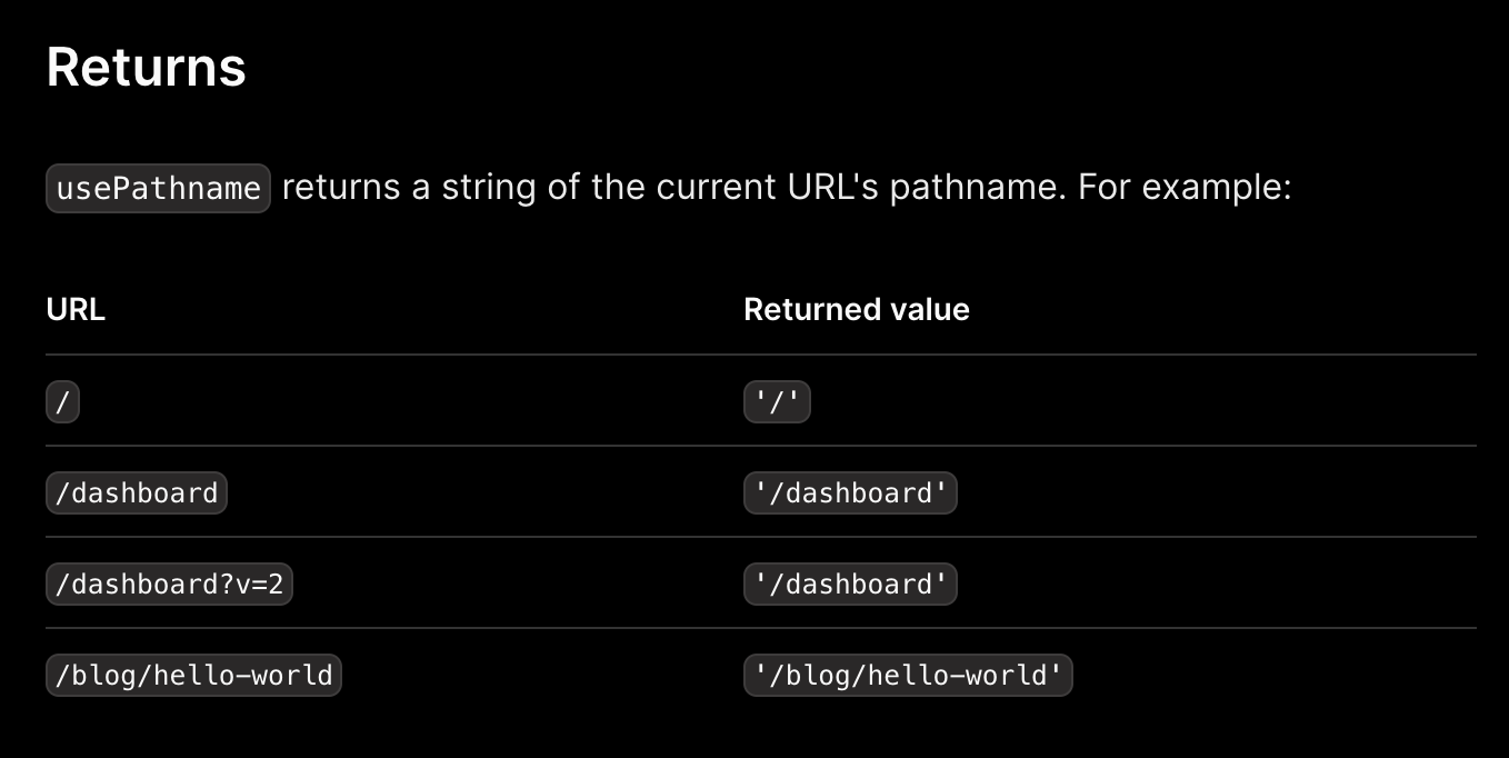 [Next]파라미터에 따라 보여줄 컴포넌트를 정할 때 : usePathname()